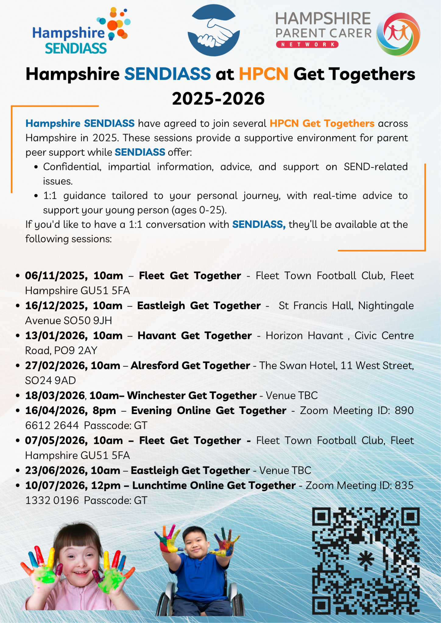 Hampshire Parent and Carer Network | Get Togethers